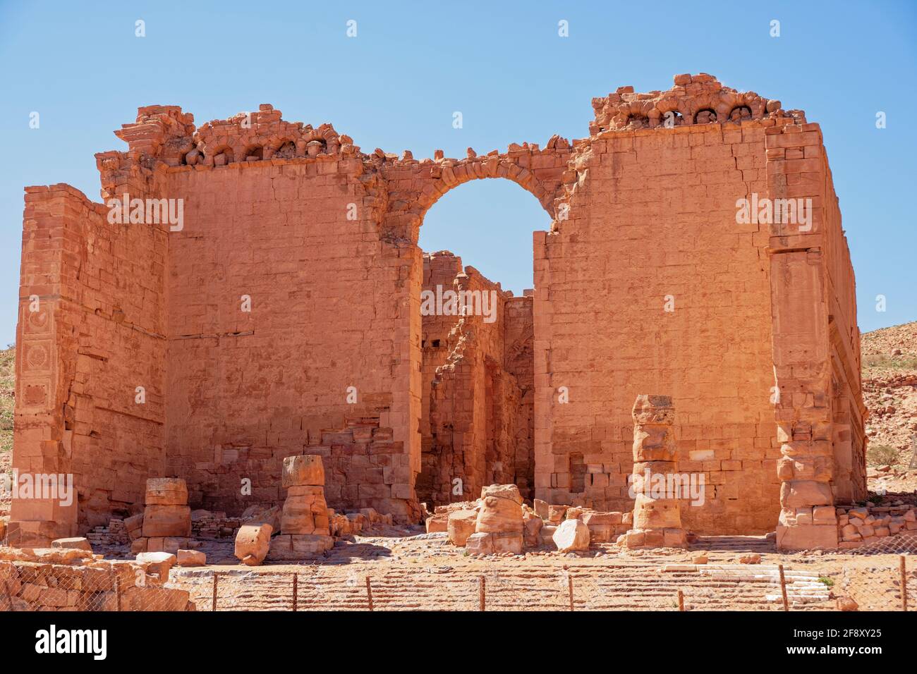 Jordan, Temple The Lions, Petra Stock Photo - Alamy