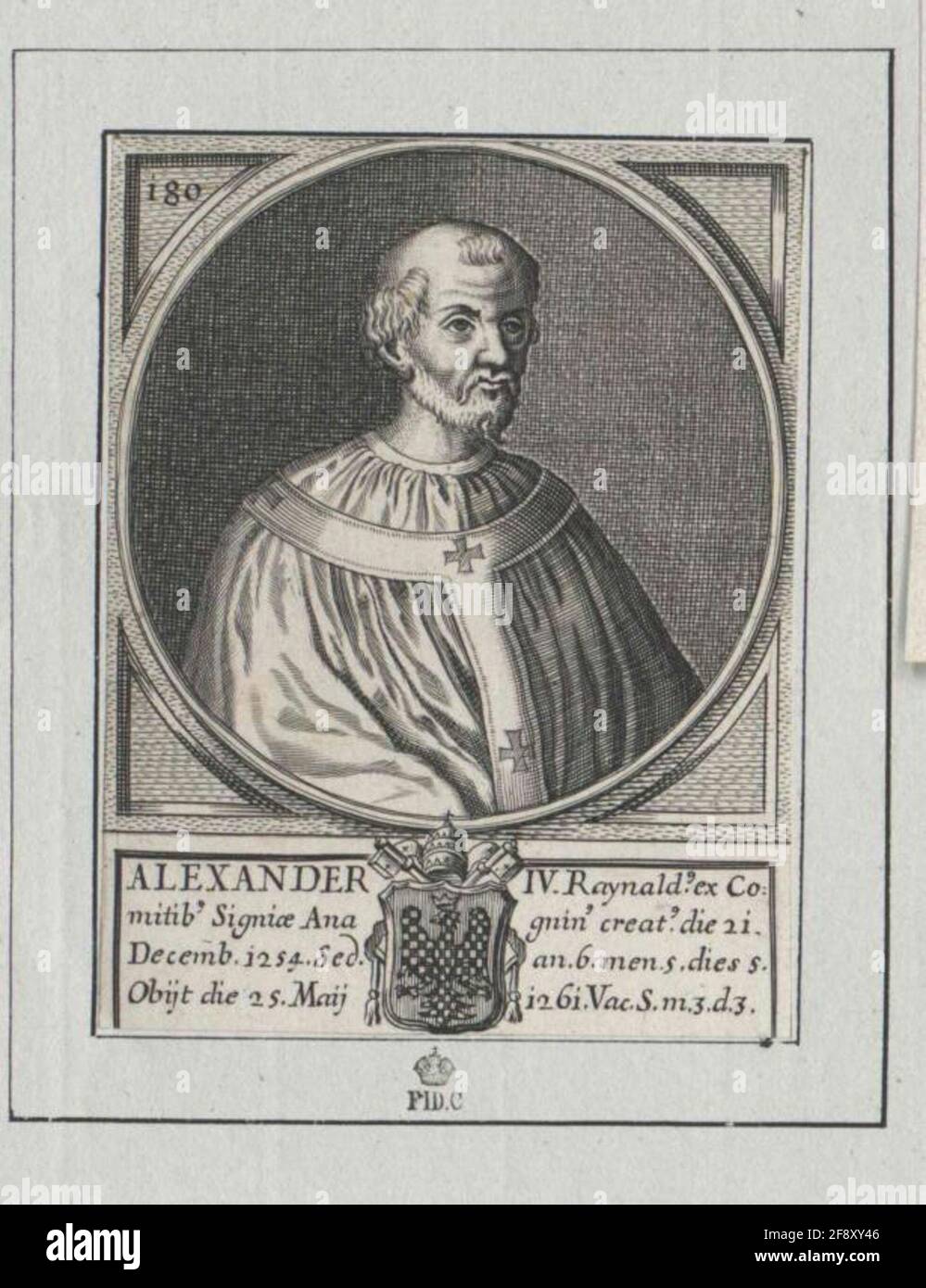 Alexander IV., papa Stock Photo - Alamy