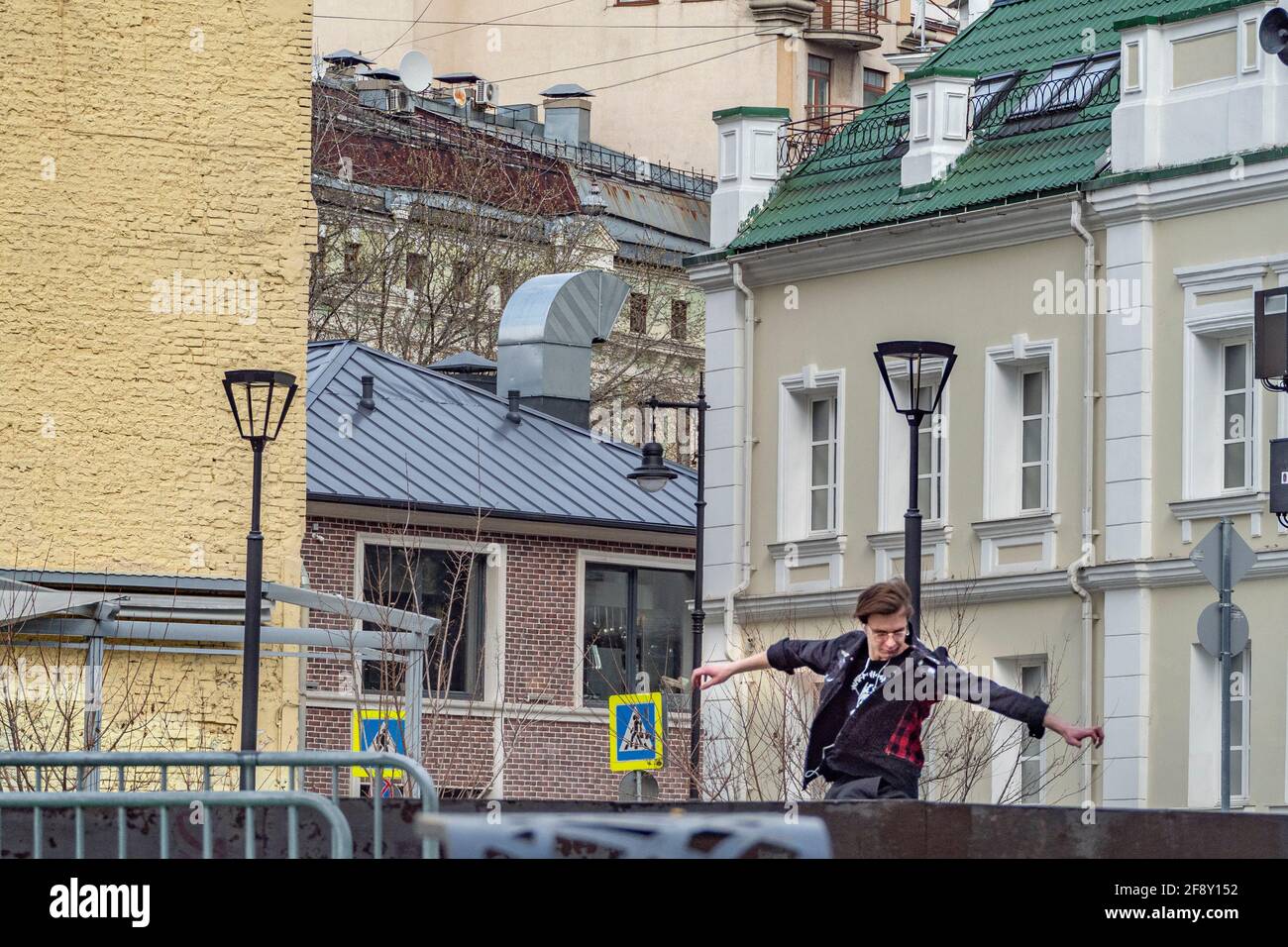 Russia, Moscow. People walk in a street Stock Photo - Alamy