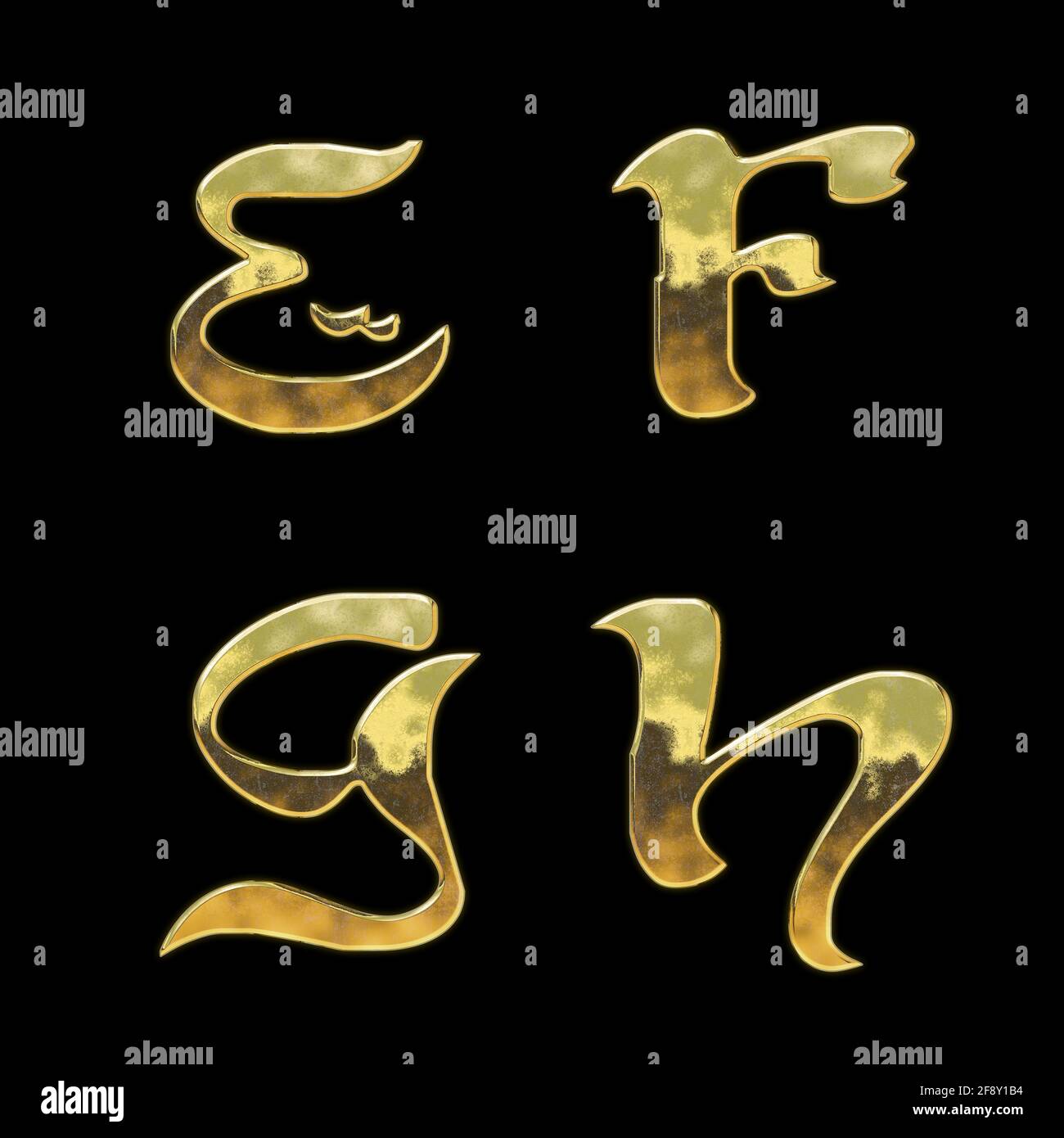 Arabic alphabet all letters hi-res stock photography and images - Alamy