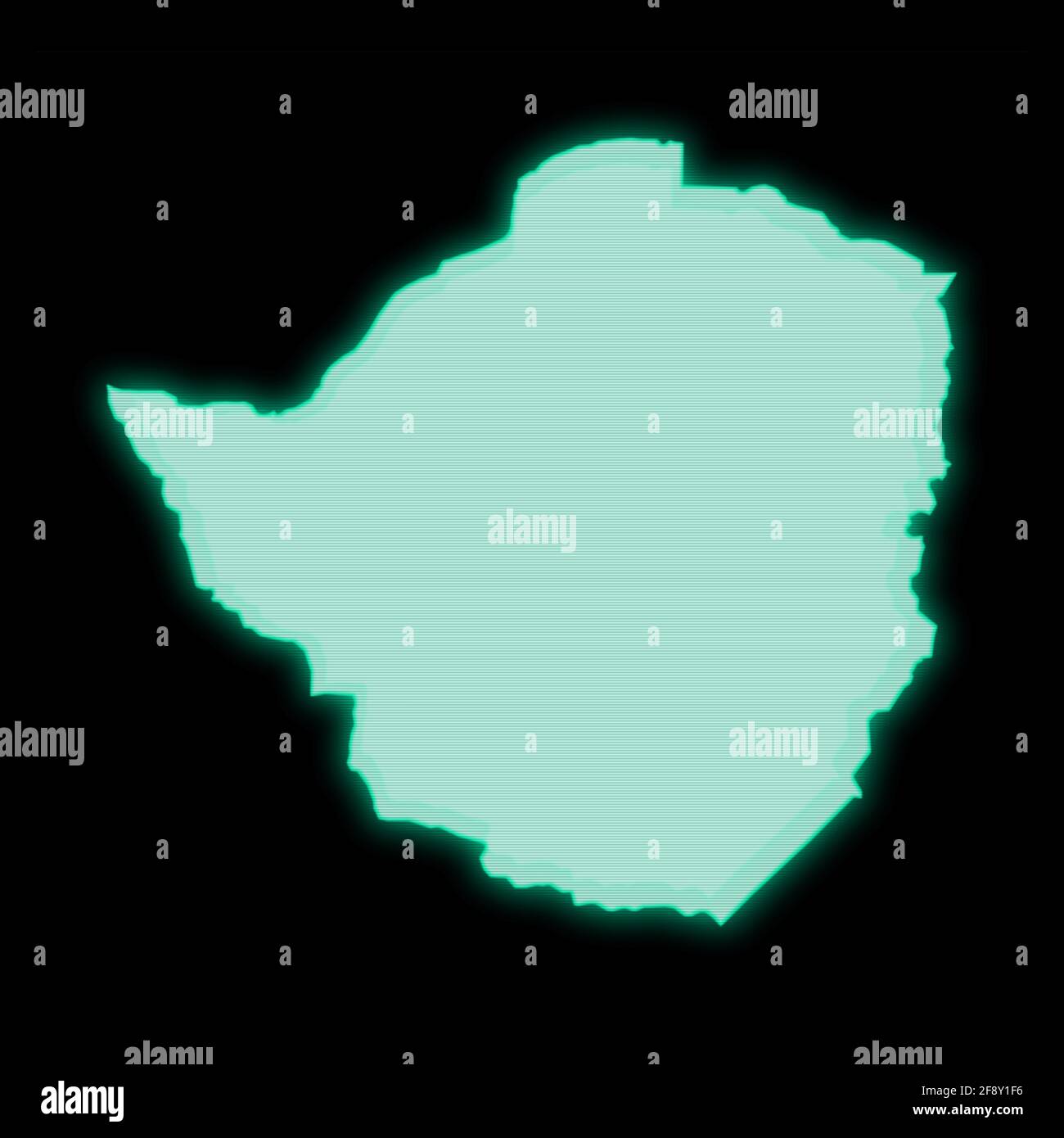 Map zimbabwe old green hi-res stock photography and images - Alamy