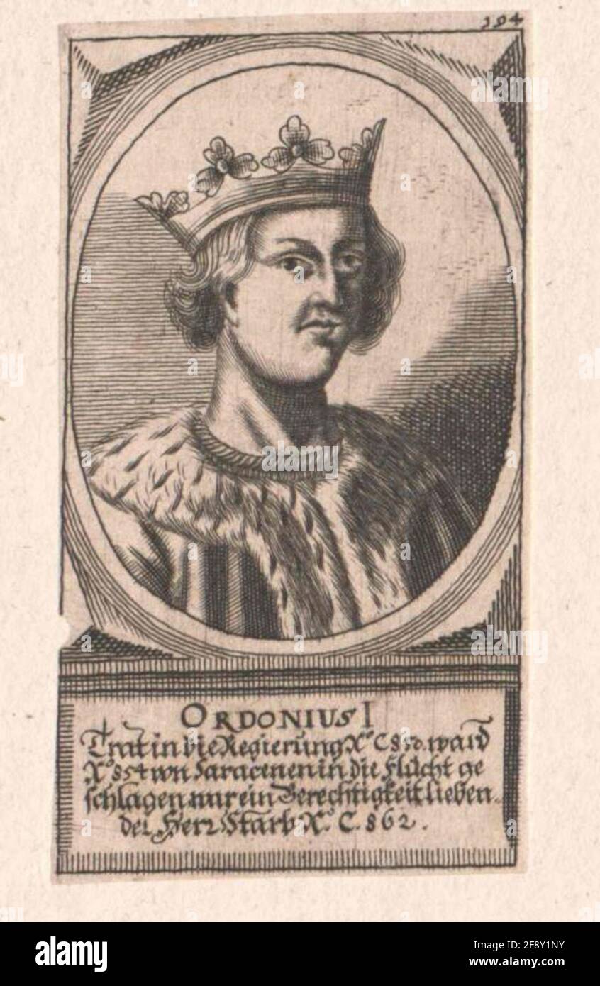 Ordoño I., King of Asturias Stock Photo - Alamy