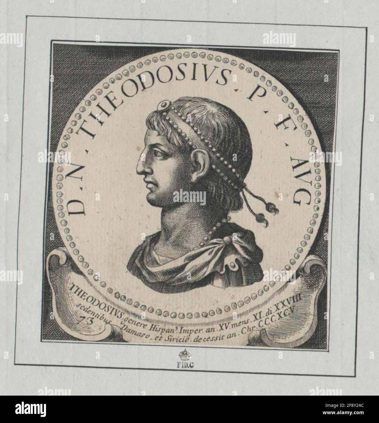 Theodosius I., Roman Emperor Stock Photo - Alamy