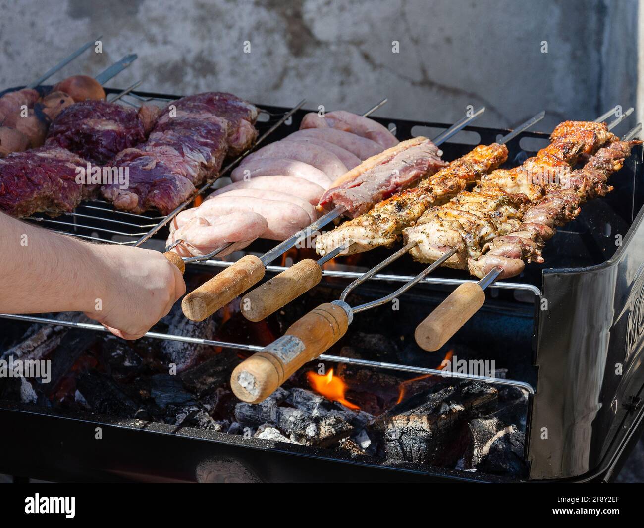 Human grill hi-res stock photography and images - Alamy