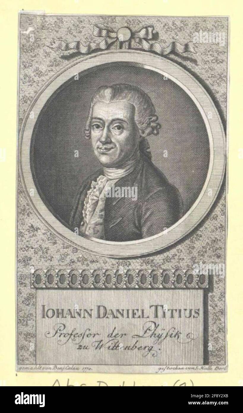 Titius, Johann Daniel Stock Photo - Alamy