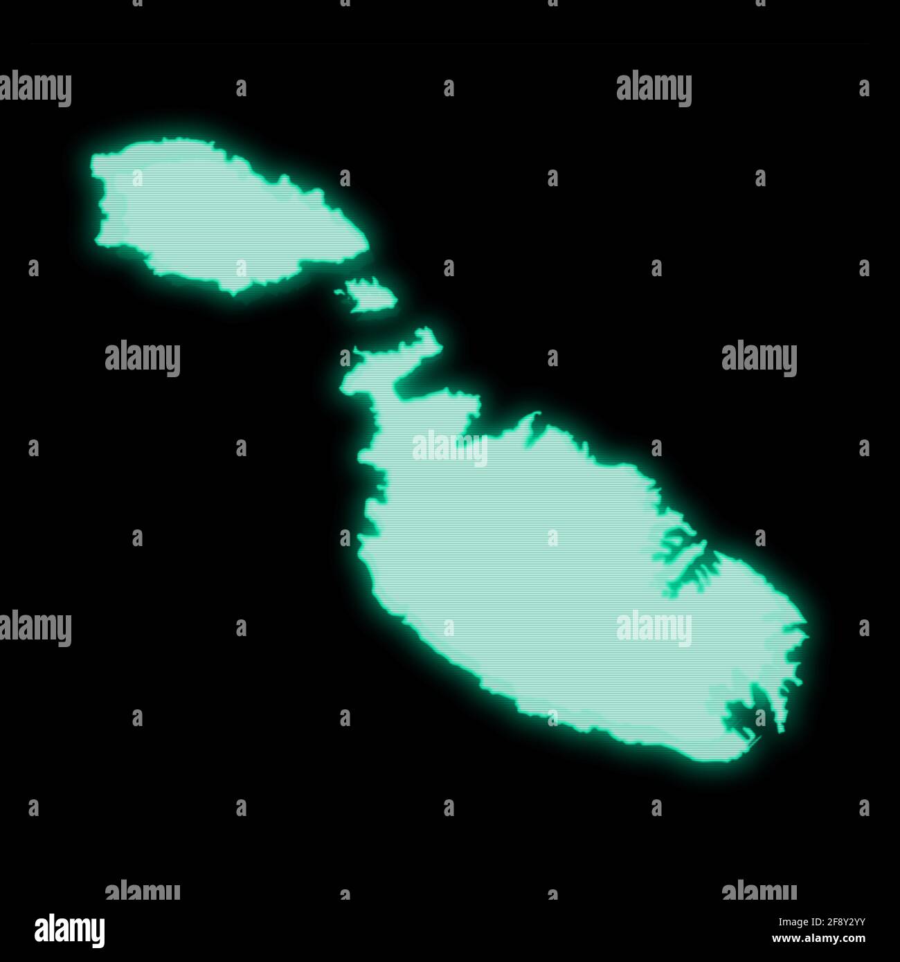 Old malta map hi-res stock photography and images - Alamy