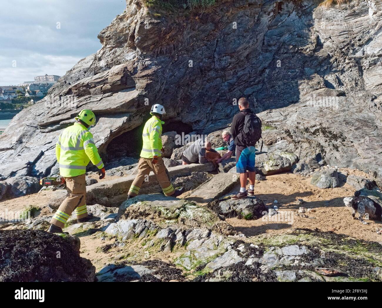 Cornwall fire brigade hi-res stock photography and images - Alamy