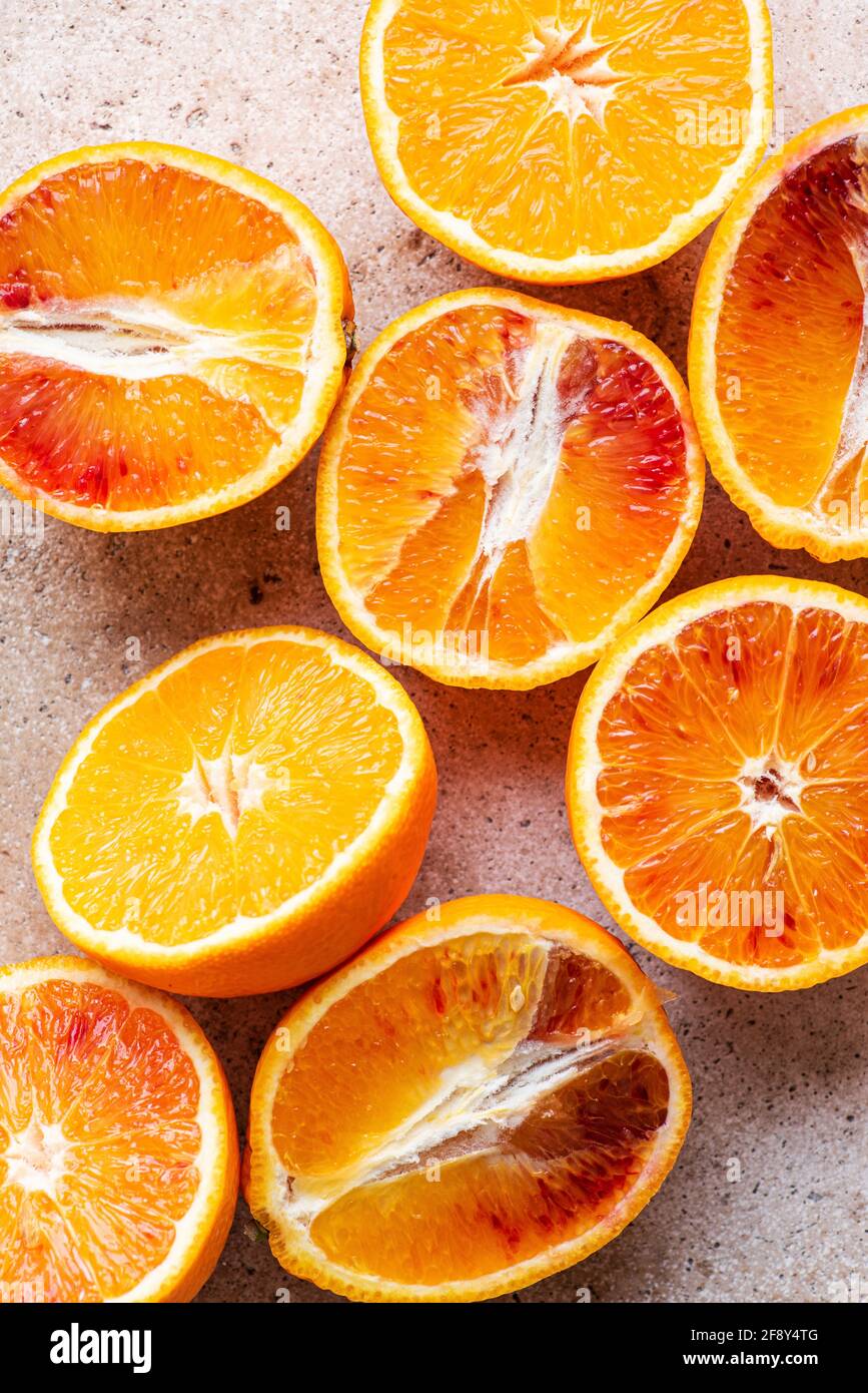 Blood orange halves hi-res stock photography and images - Alamy