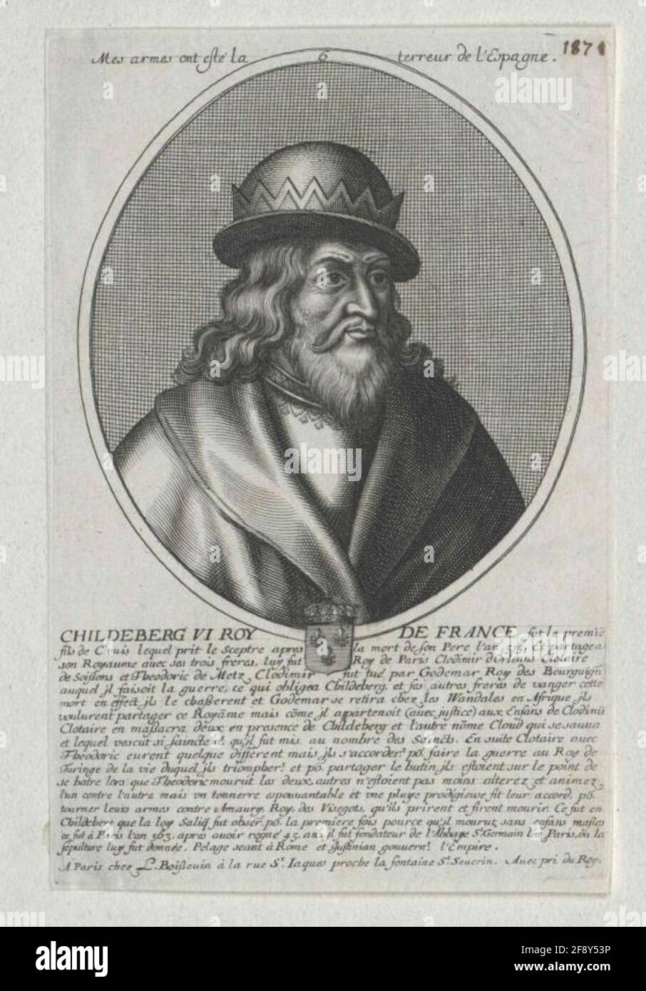 Childebert I, King of Franconia Stock Photo - Alamy