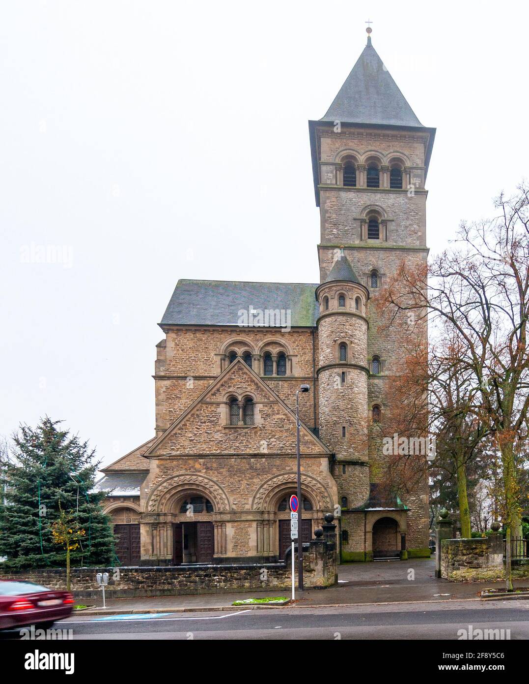 Christian church in Limpertsberg - Luxembourg Stock Photo - Alamy