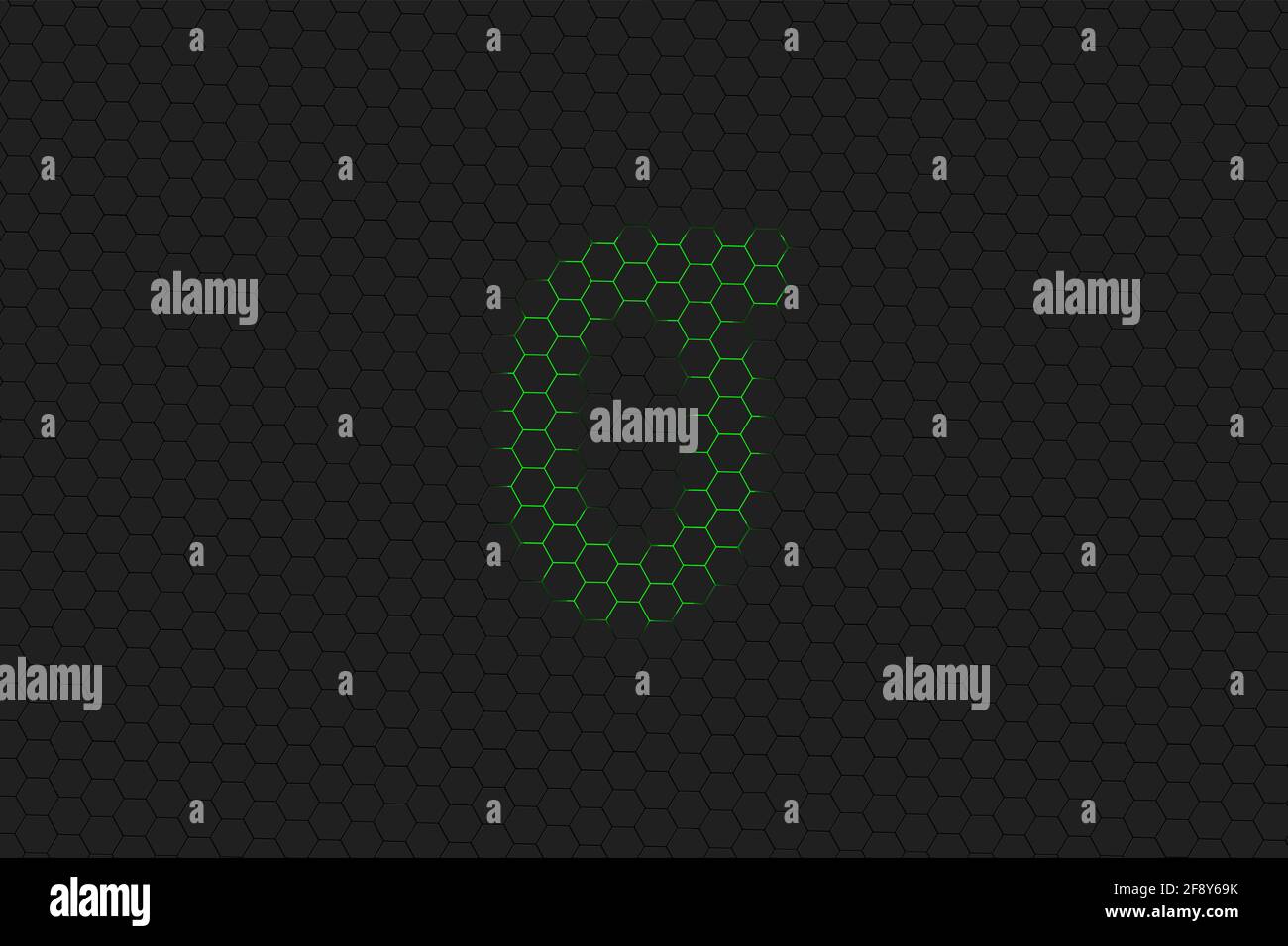 Sigma sign. Sigma letter, Greek alphabet Symbol, green hexagon Stock ...