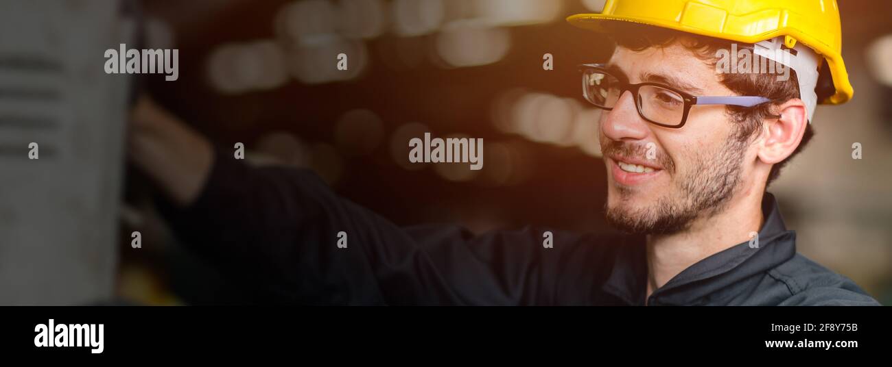 new generation engineer American , happy worker, young man mechanical ...