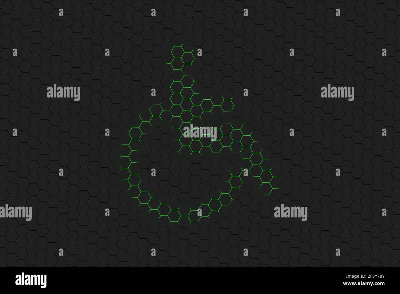 Wheelchair sign, Disabled symbol, Disabled Handicap, green hexagon ...
