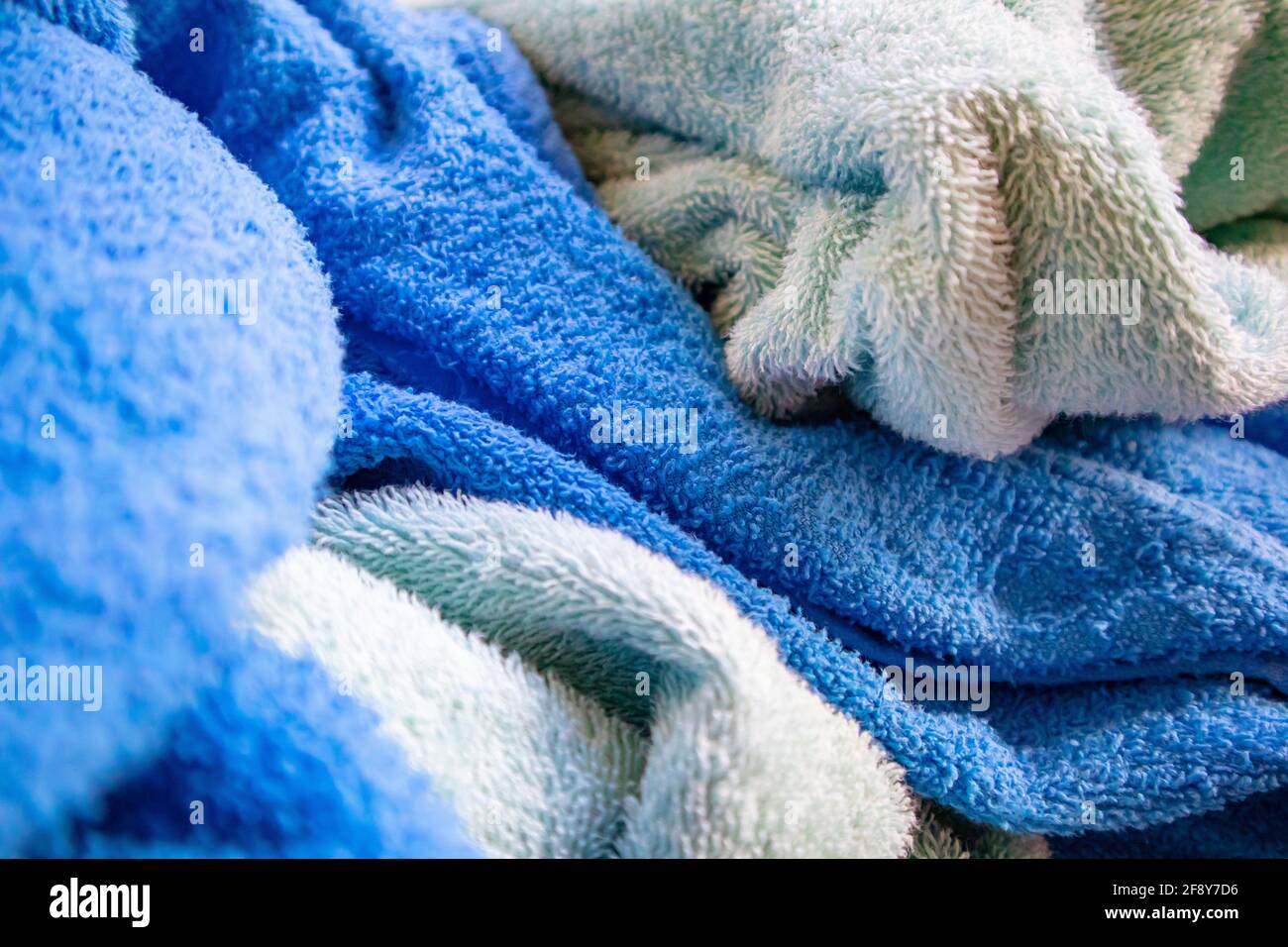 Aqua blue fabric texture close hi-res stock photography and images - Alamy