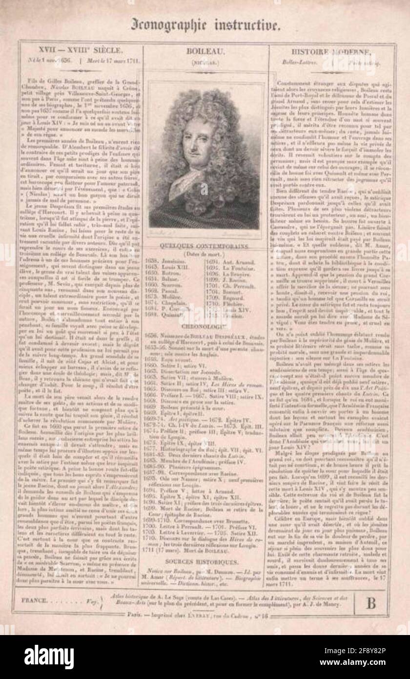 Poet nicolas boileau hi-res stock photography and images - Alamy