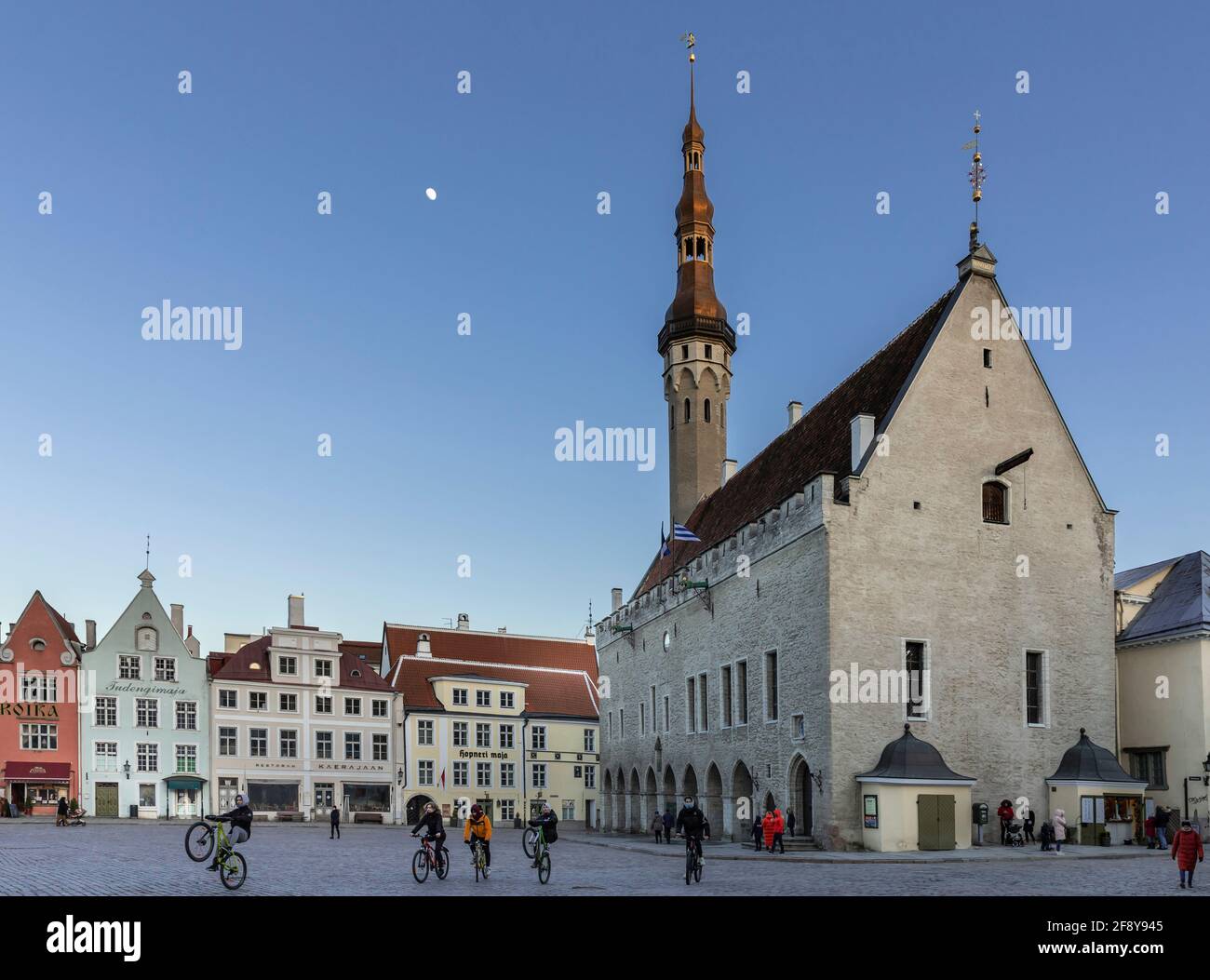 Tallinn, Estonia, 24th March 2021: City Hall building in an Old Tallinn ...