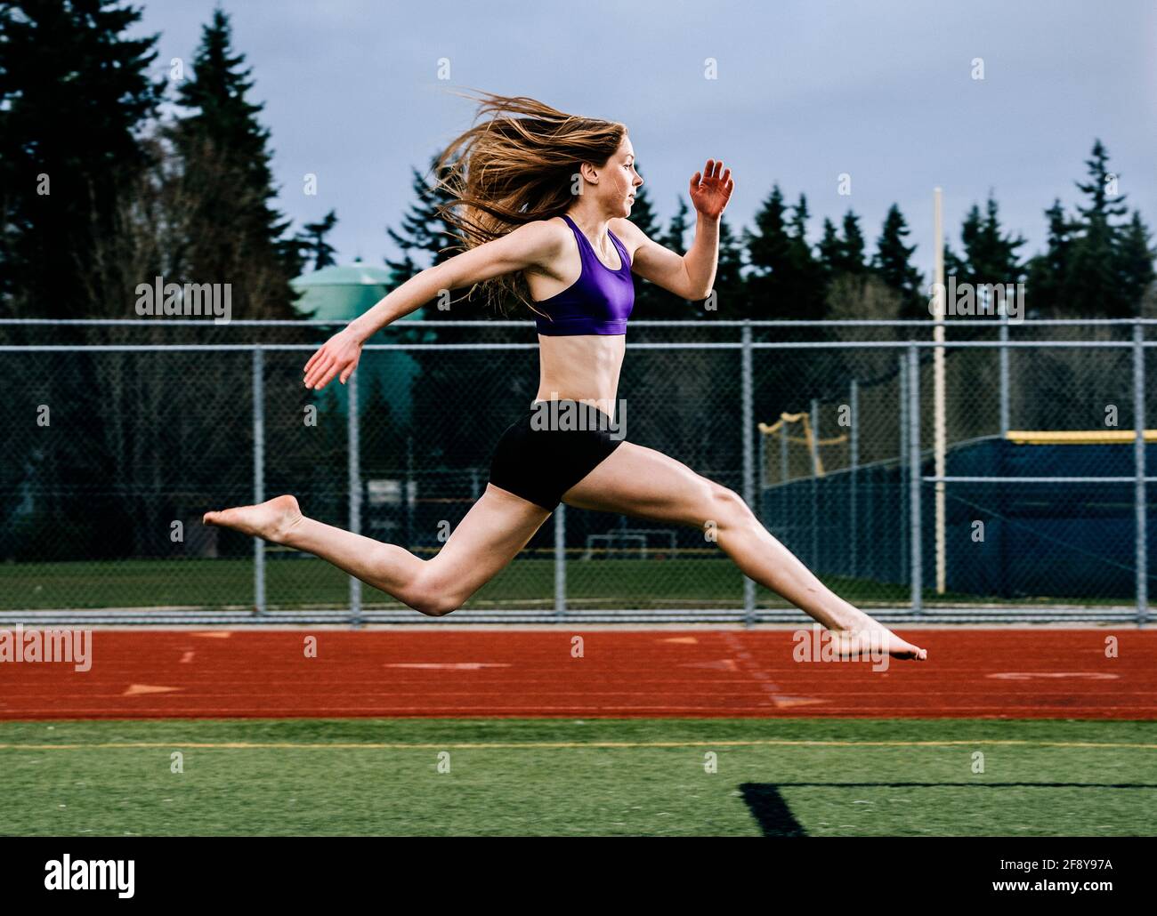 Running speed training woman hi-res stock photography and images - Alamy
