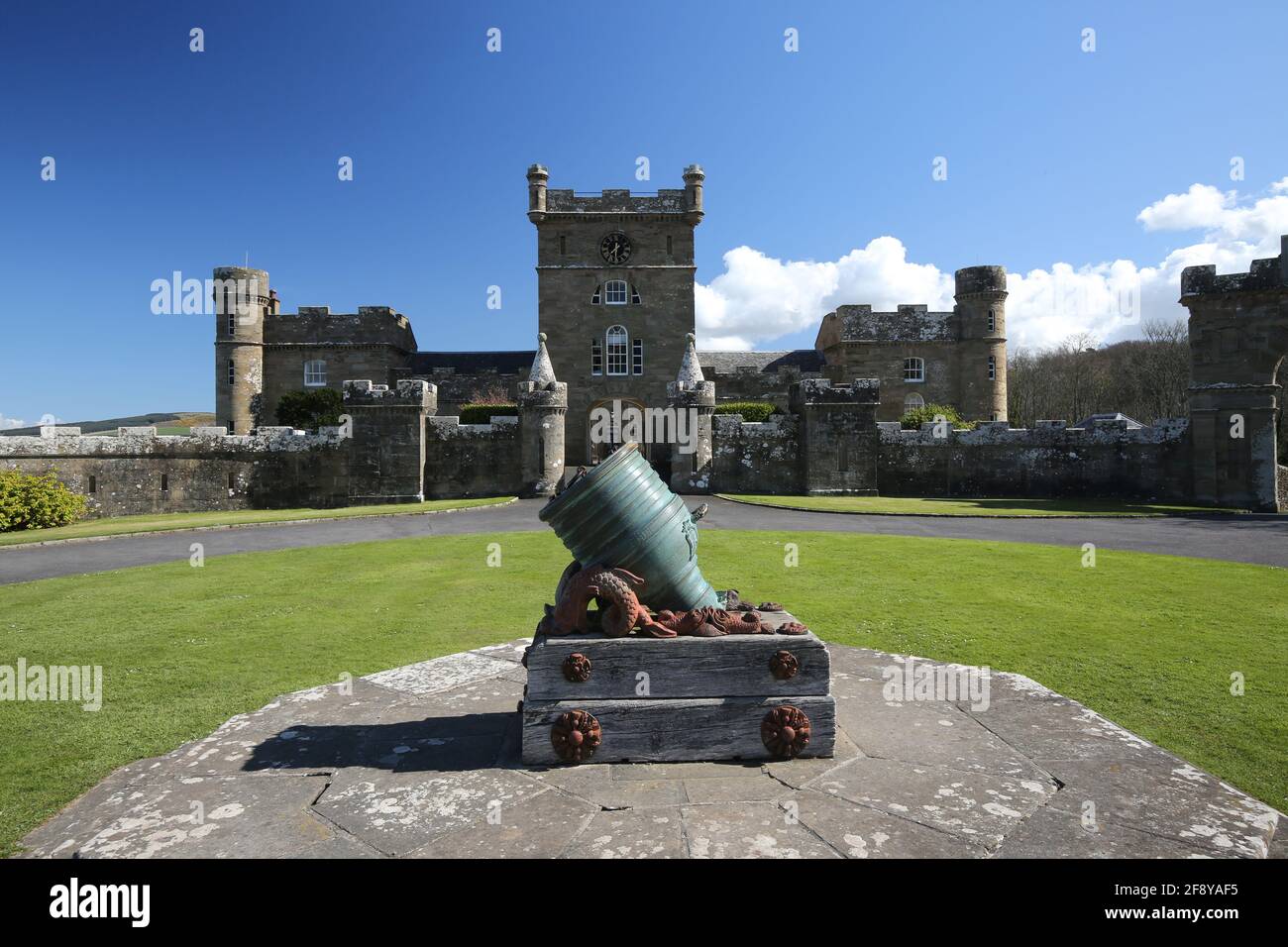 Scotland, Ayrshire,Culzean Castle& grounds 12 Apr 2021. The historic ...