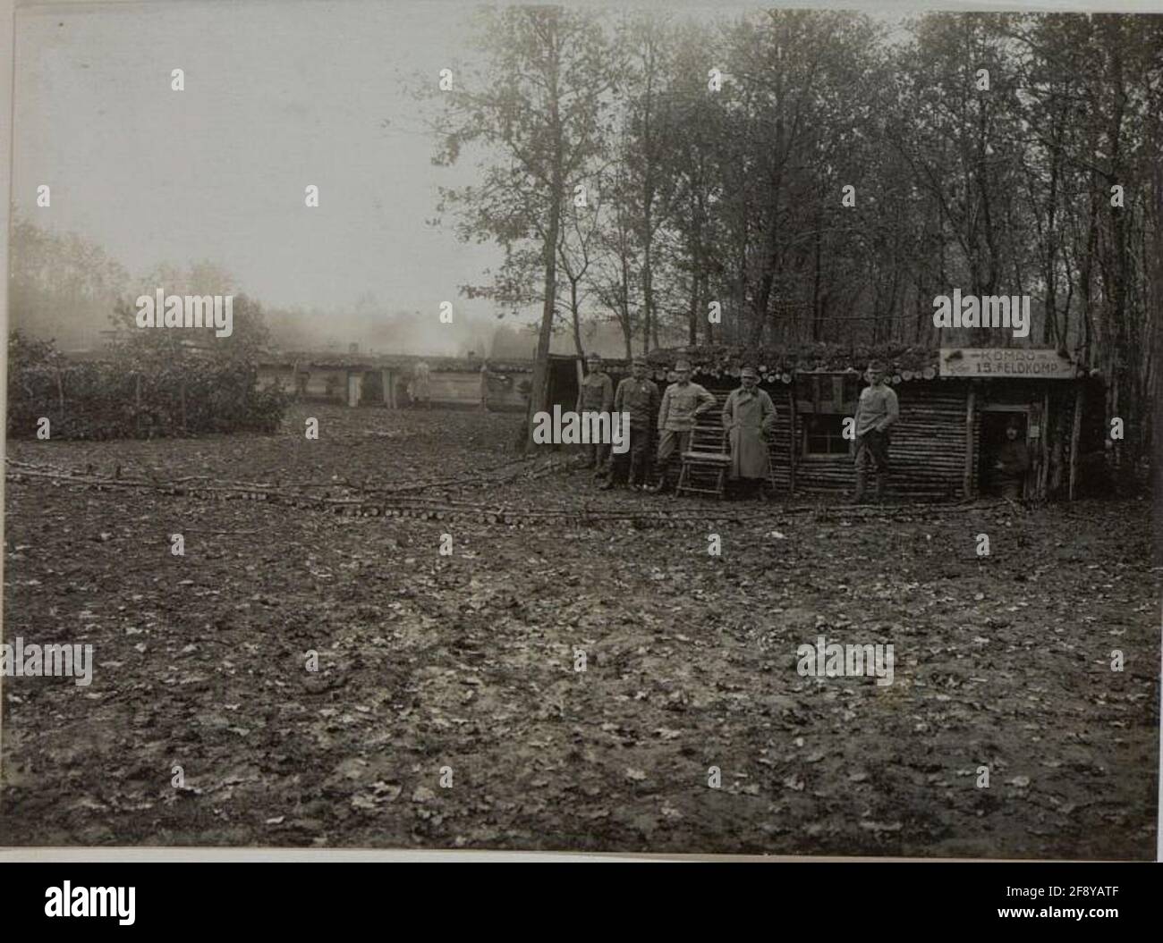 Winter quarters of the Reserve of the Infantry Regiment No. 54 in the ...