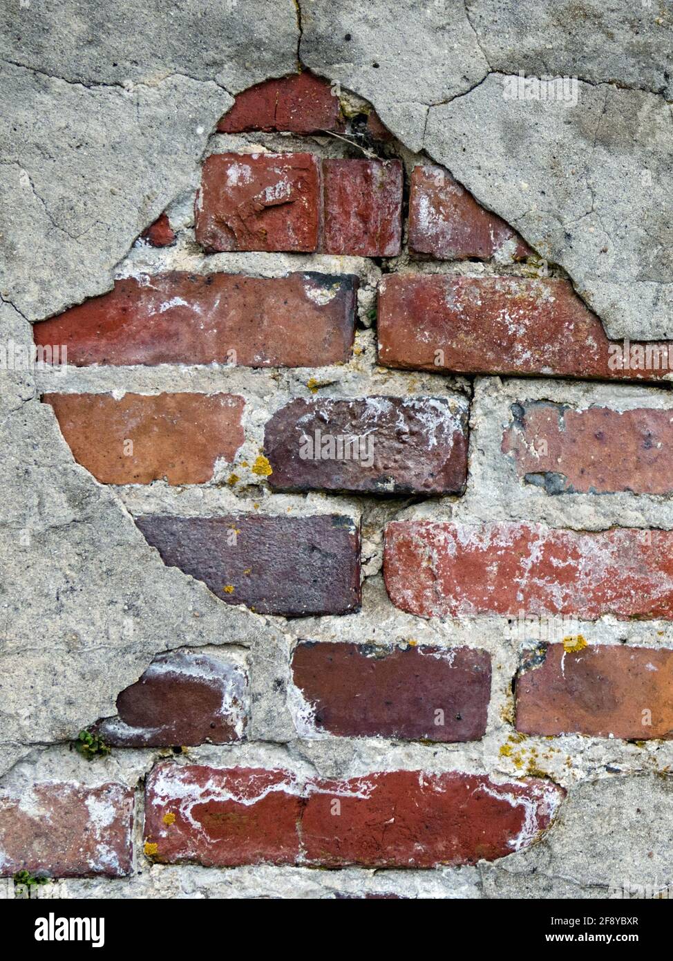 Old dilapidated wall made of brick Stock Photo - Alamy