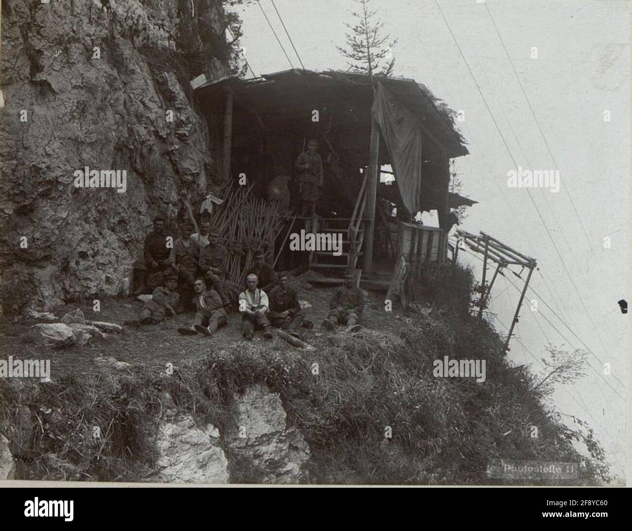 Angle station of the cable car 62 Stock Photo - Alamy