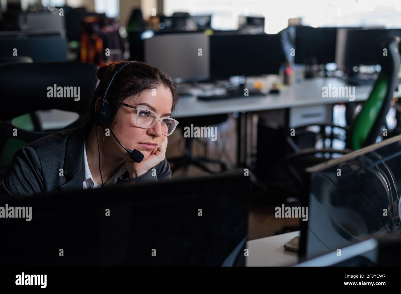 Unhappy Receptionist High Resolution Stock Photography and Images - Alamy