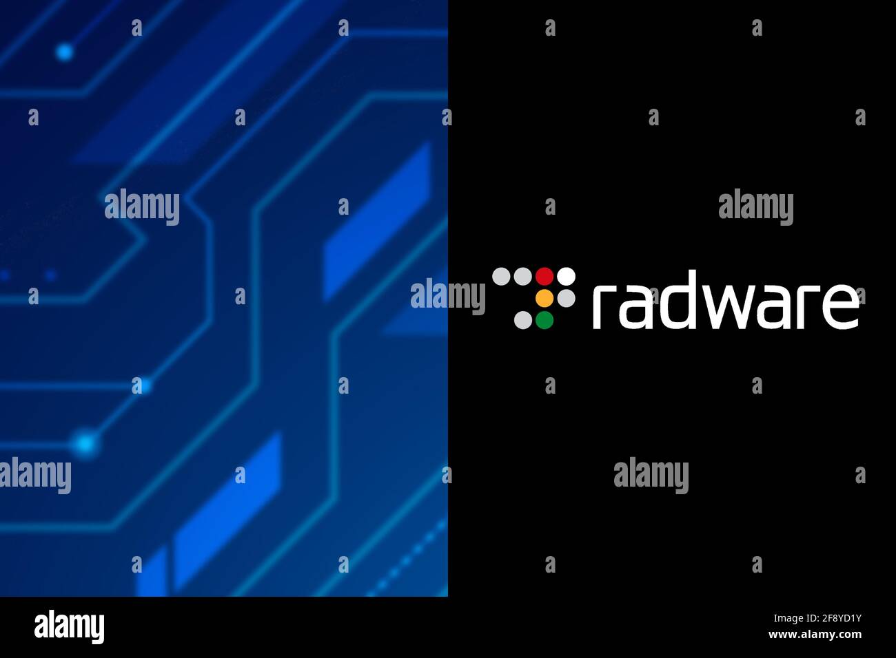 In this photo illustration, the Radware logo seen displayed on a ...