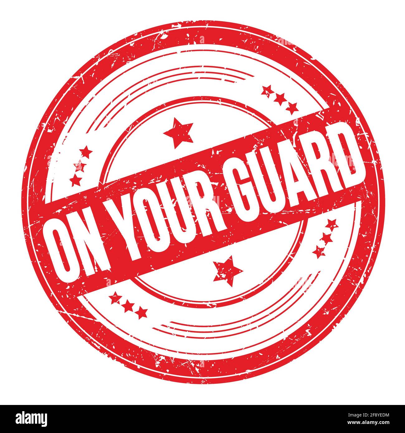 On your guard stamp hi-res stock photography and images - Alamy