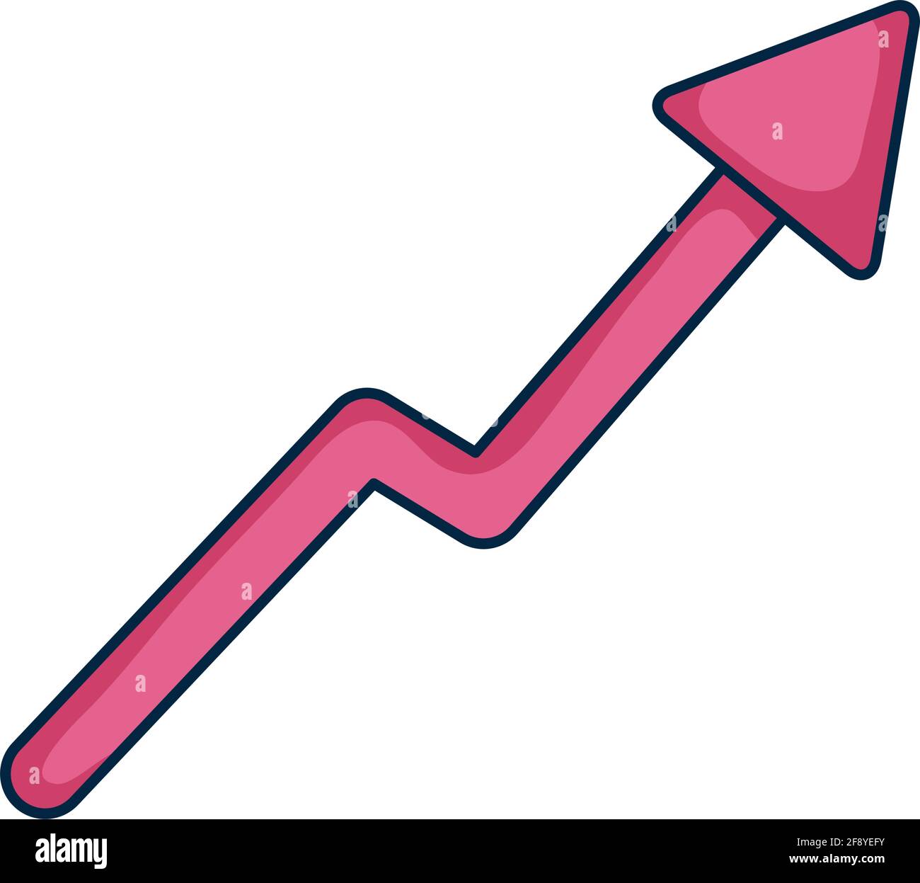 financial arrow on white background Stock Vector Image & Art - Alamy