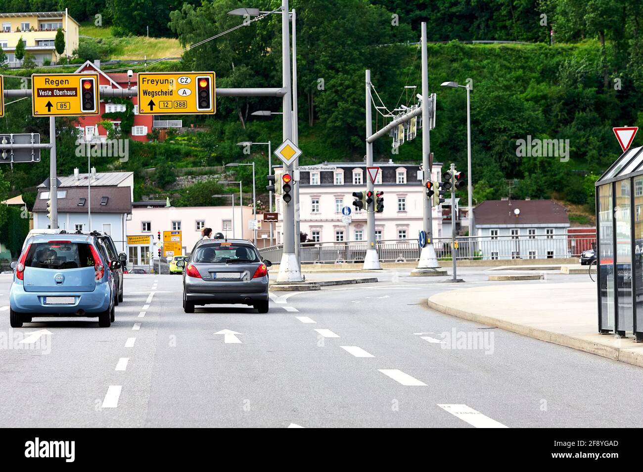 Intersection markings city planning infrastructure hi-res stock ...