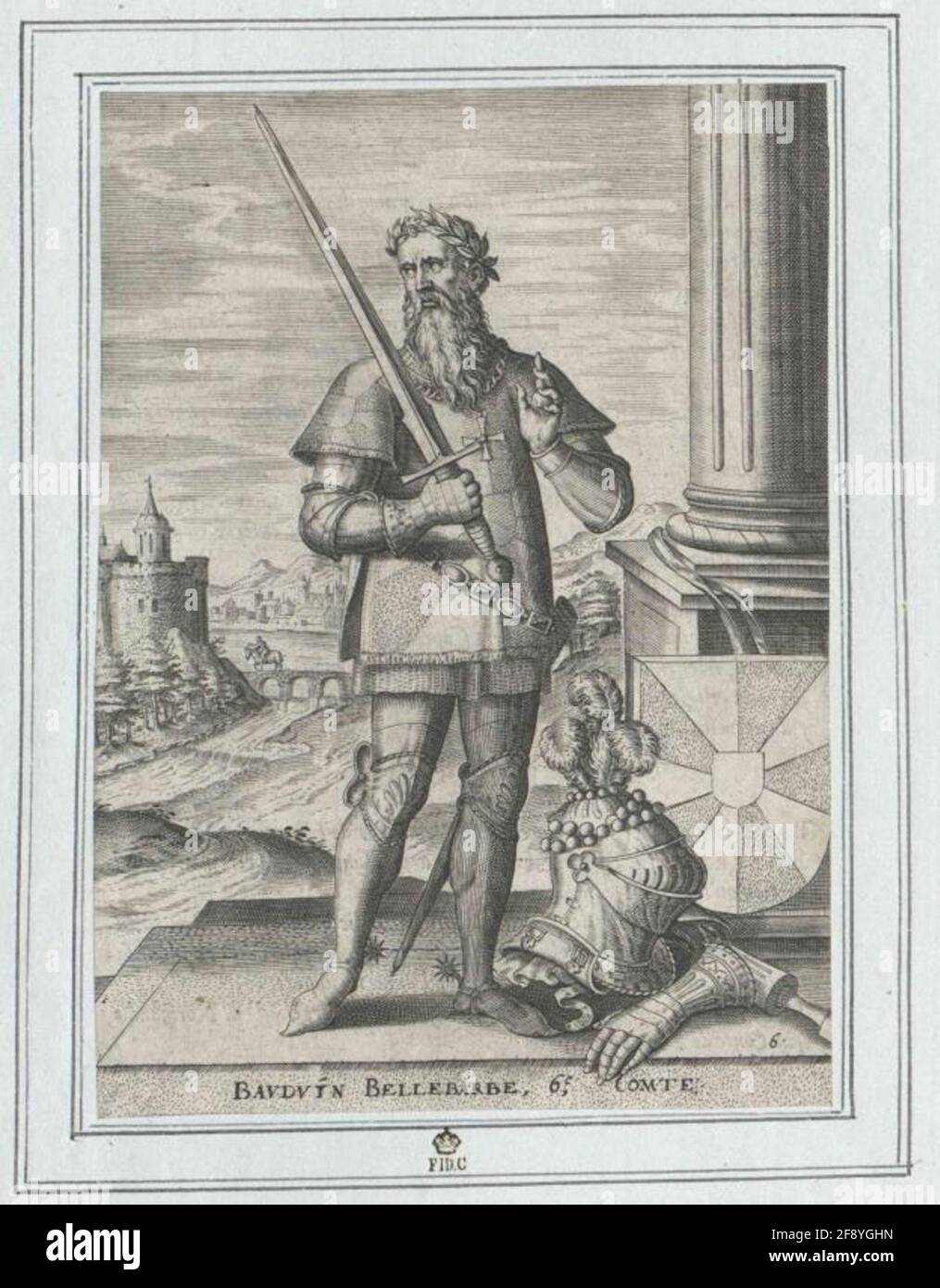 Balduin IV. The bearded, Count of Flanders Stock Photo - Alamy
