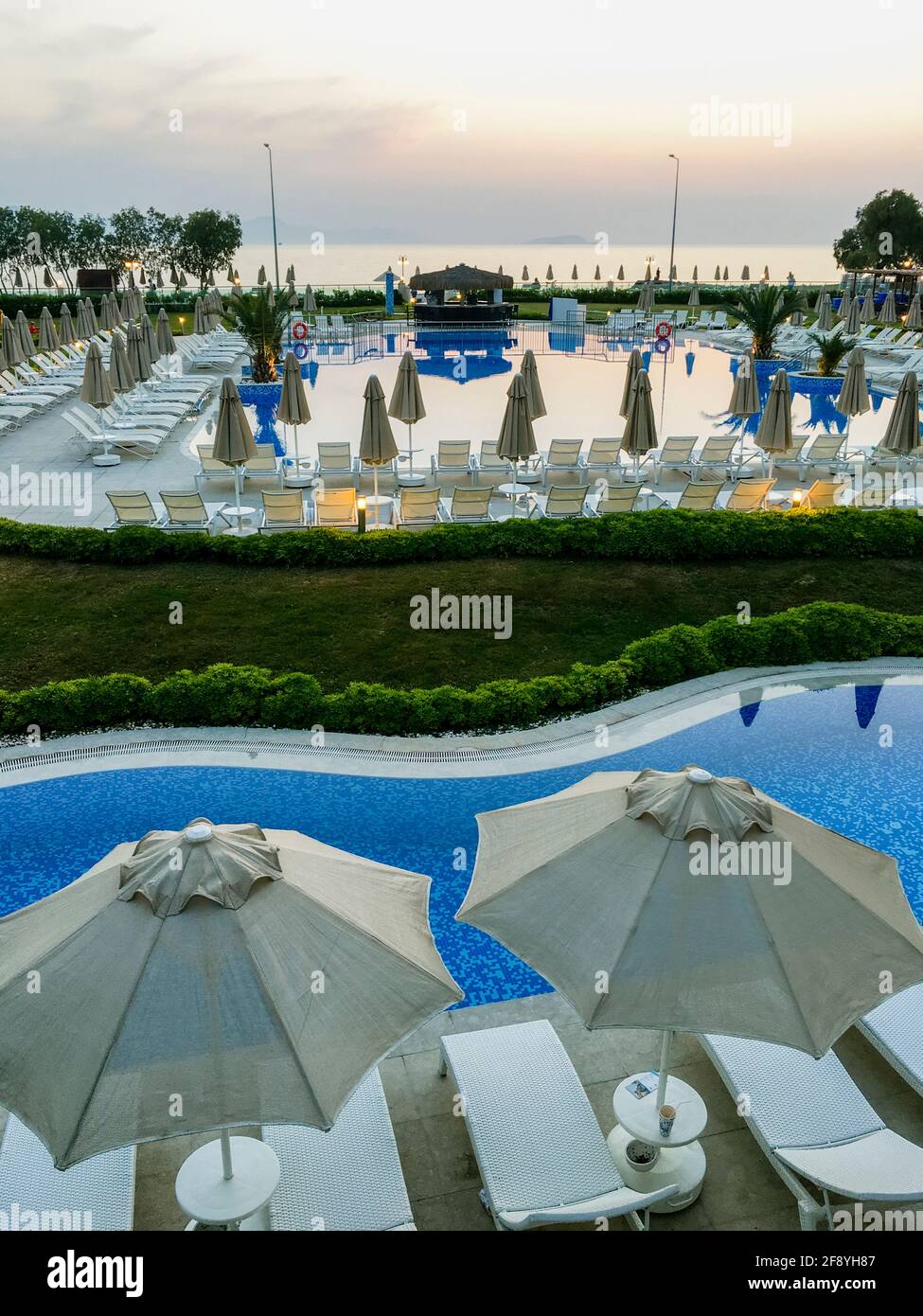 Turkish Holiday Resort Hotel Pool Area High Resolution Stock ...