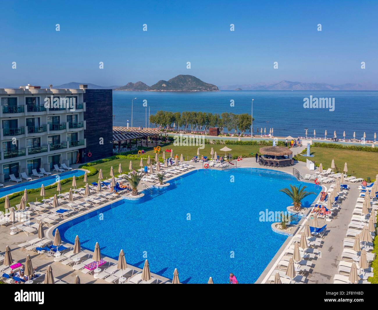 Turkish Holiday Resort Hotel Pool Area High Resolution Stock ...