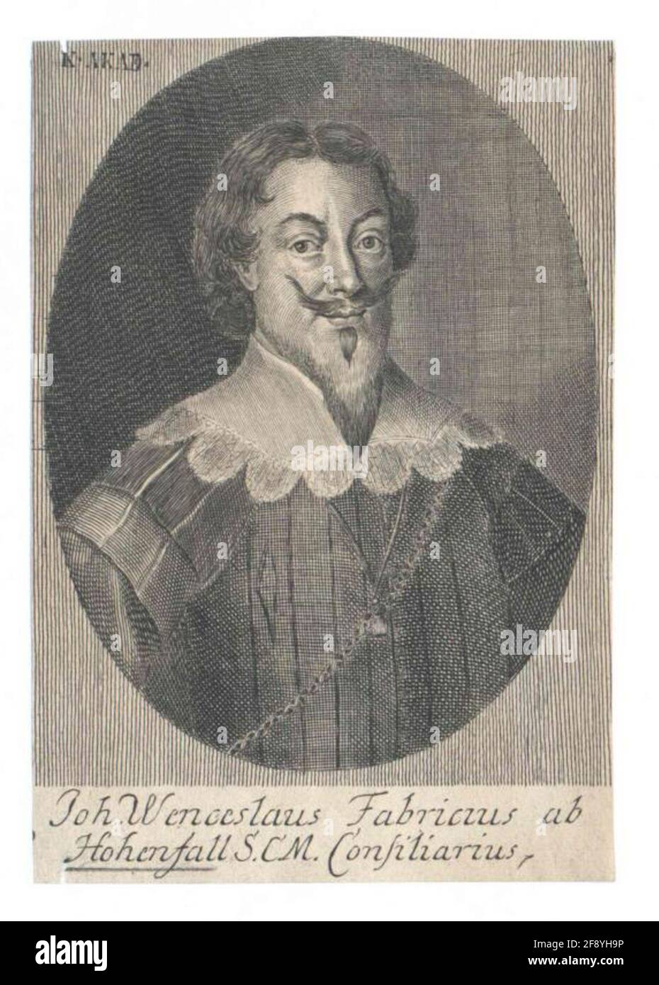 Fabricius Platter of Rosenfeld and Hohenfall, Philipp Stock Photo - Alamy