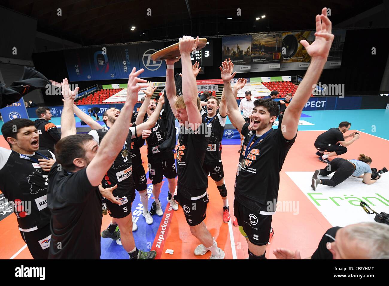 Friedrichshafen, Germany. 15th Apr, 2021. Volleyball, men: Bundesliga ...