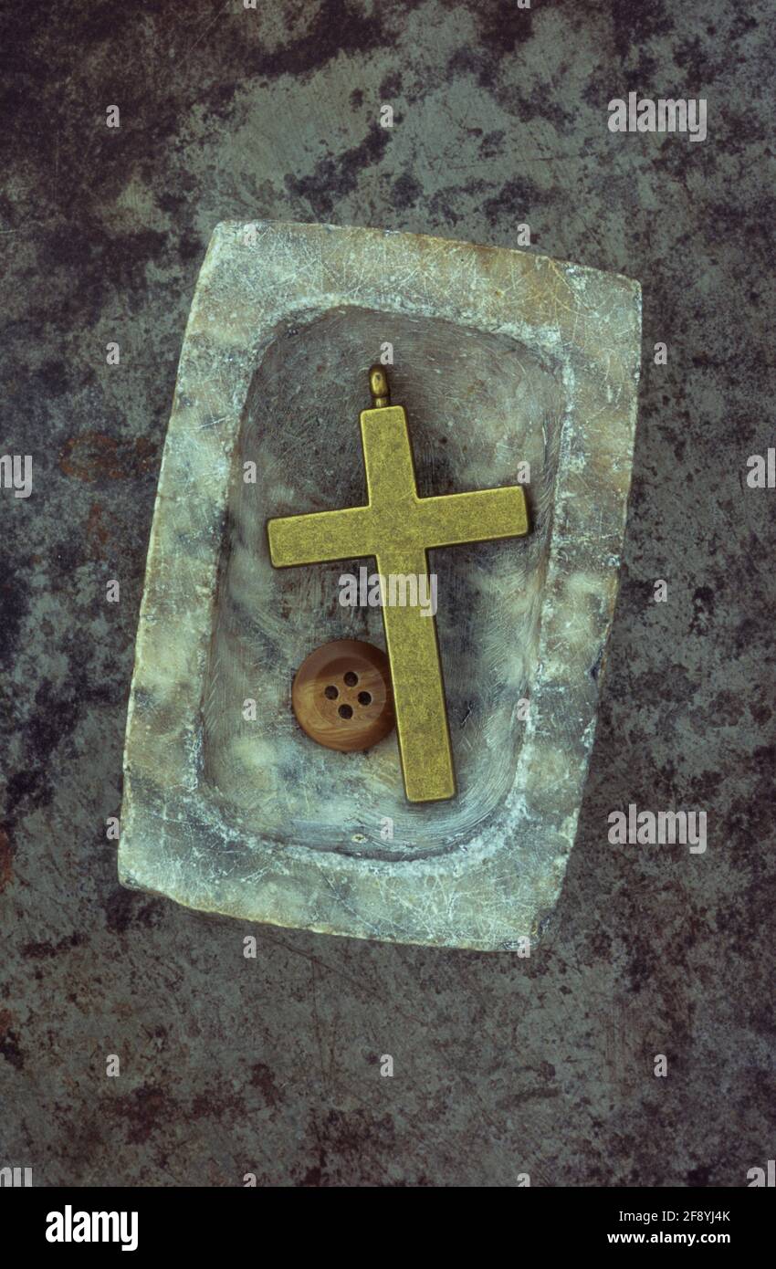 Christian cross button hi-res stock photography and images - Alamy