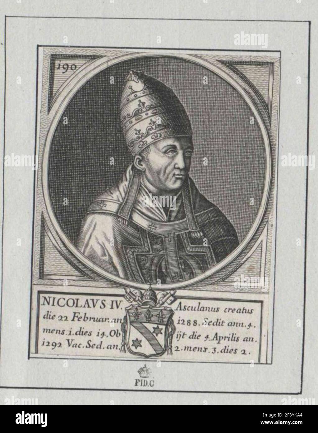 Nikolaus IV., Papa Stock Photo - Alamy