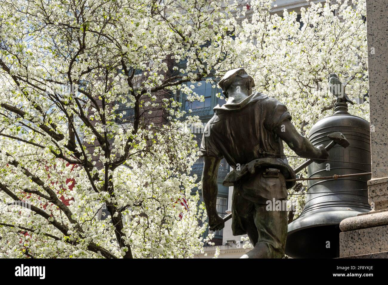 The James Gordon Bennett Monument, Herald Square Park, NYC Stock Photo ...