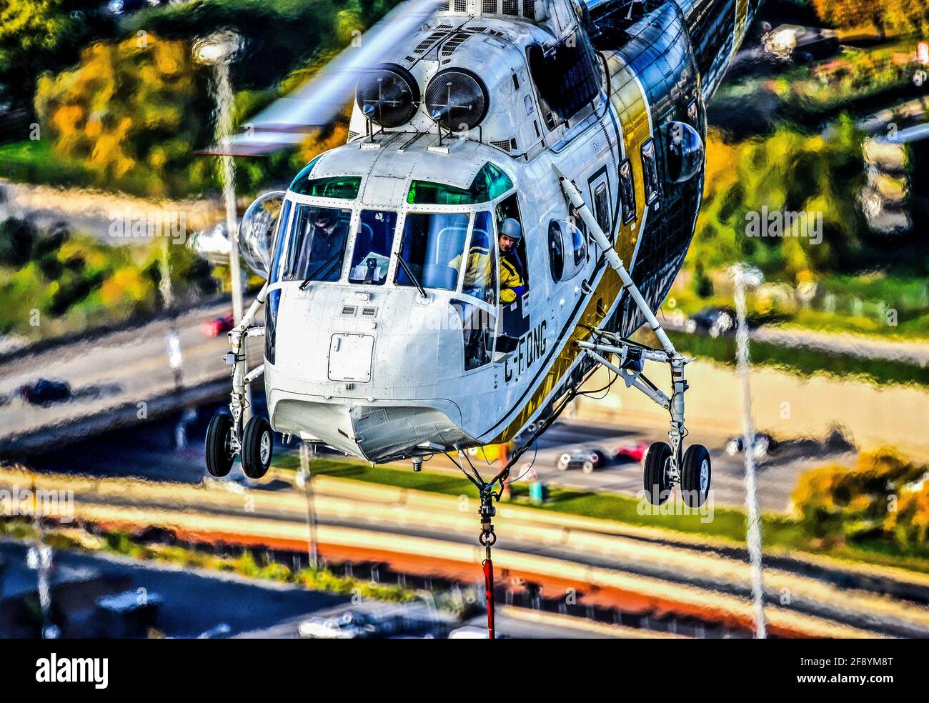 Heavy lift helicopter close-up, Chicago, Illinois, USA Stock Photo - Alamy