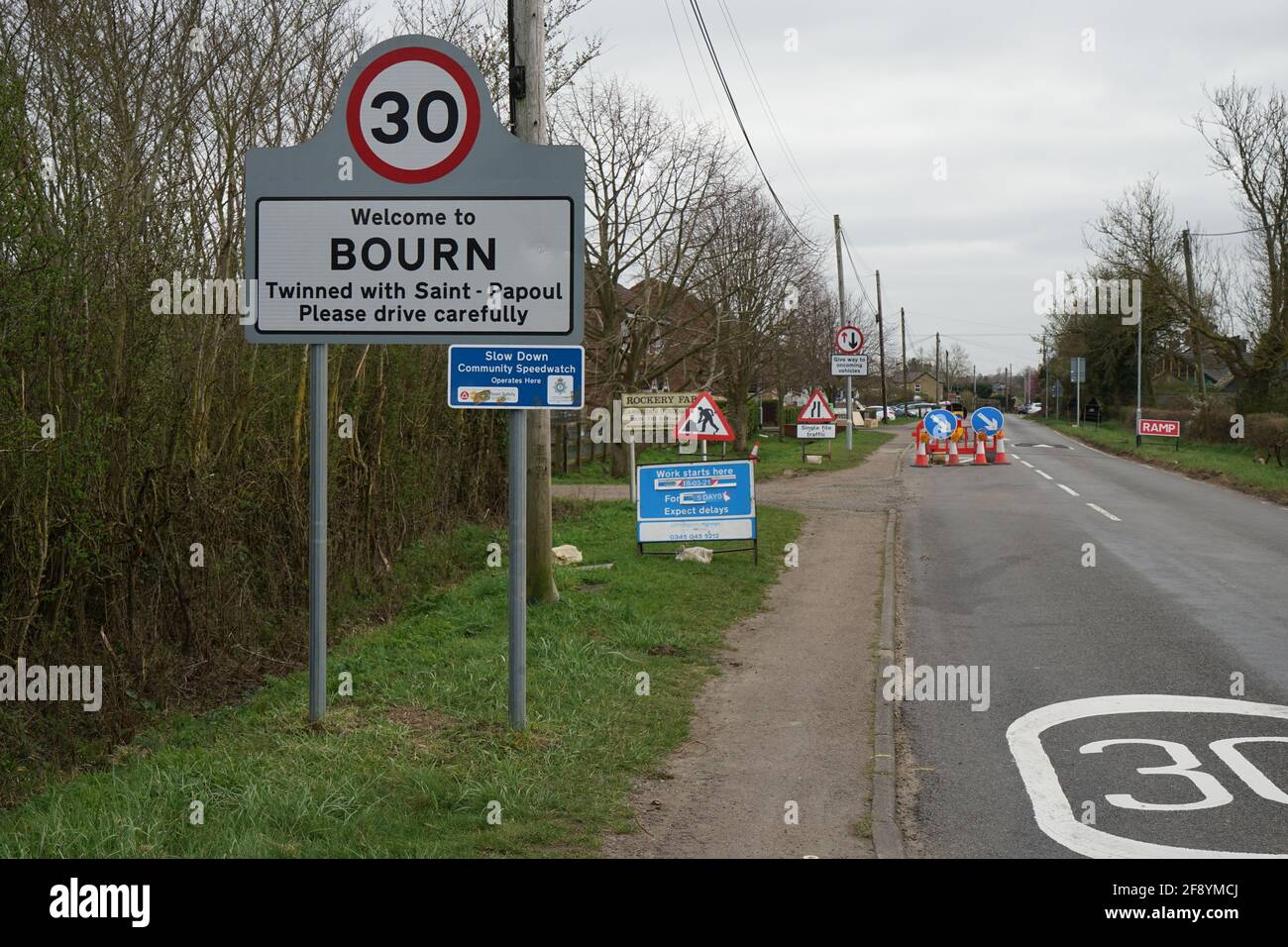 Cambridgeshire town signs hi-res stock photography and images - Alamy