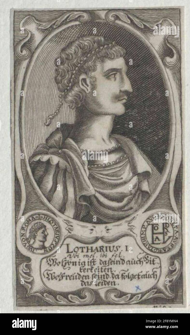 Lothar I., Roman Emperor Stock Photo - Alamy