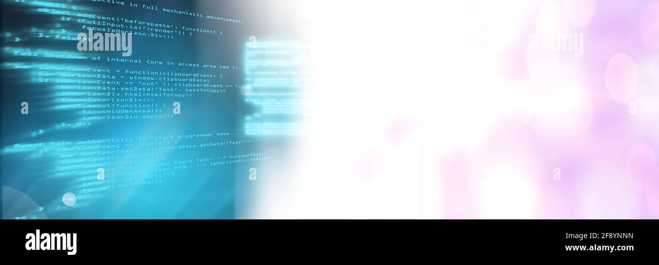 Computer code processing against black and pink background, program ...