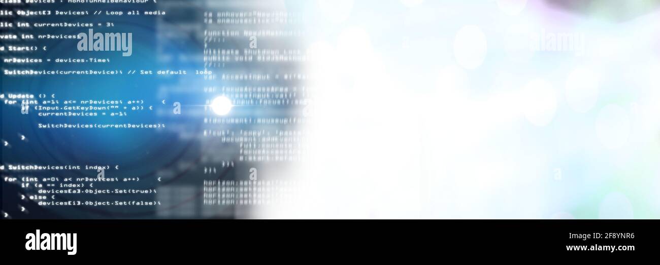 Computer code processing against black and green background, program ...