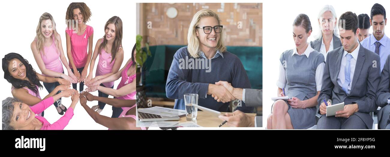 Business colleagues interacting with each other Stock Photo - Alamy