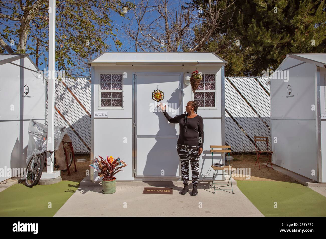 Tiny Home Villages in Los Angeles. The Tiny Homes, 64 square foot each ...