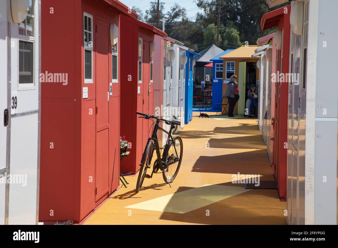 Tiny Home Villages in Los Angeles. The Tiny Homes, 64 square foot each ...