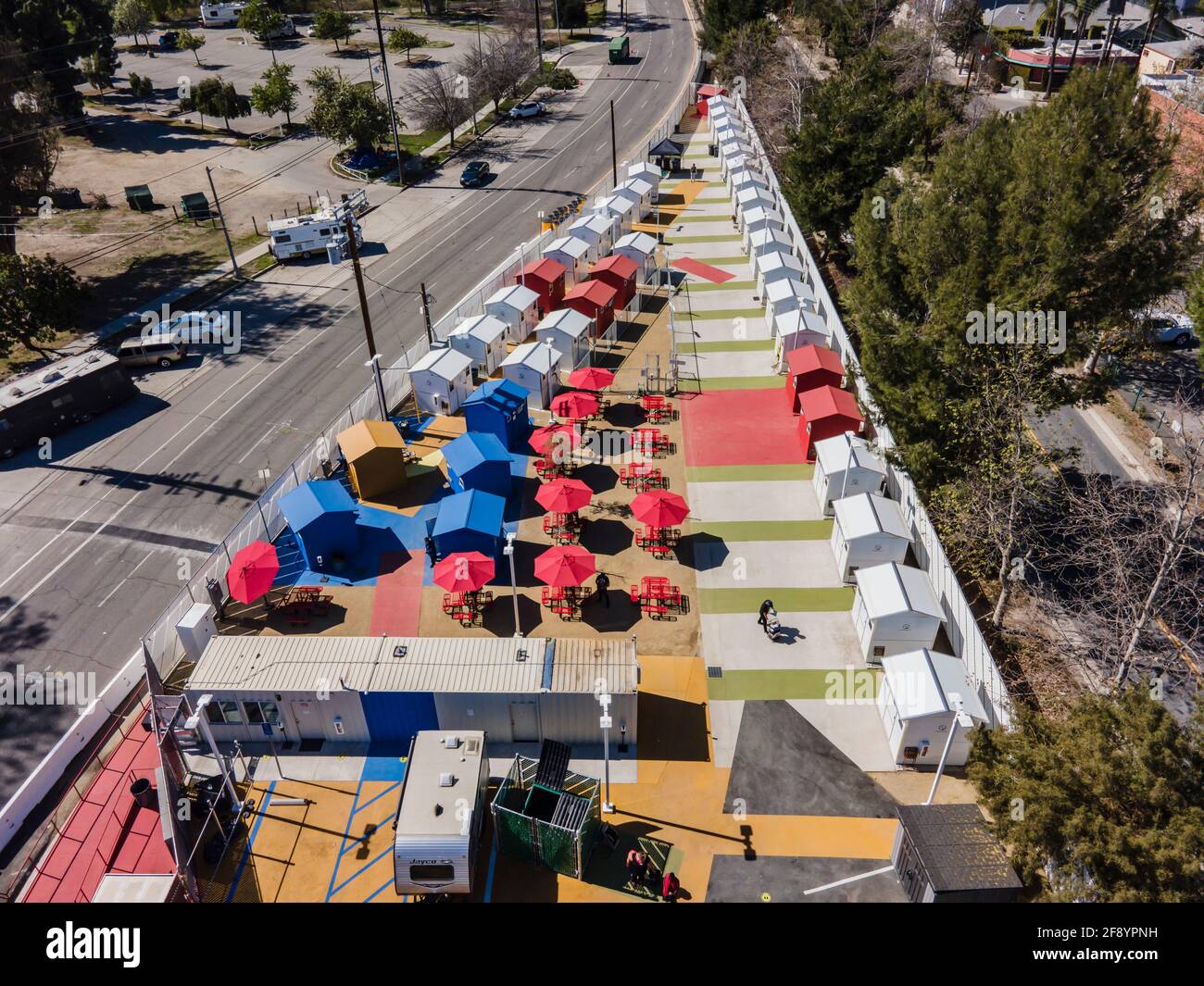 Tiny Home Villages in Los Angeles. The Tiny Homes, 64 square foot each ...