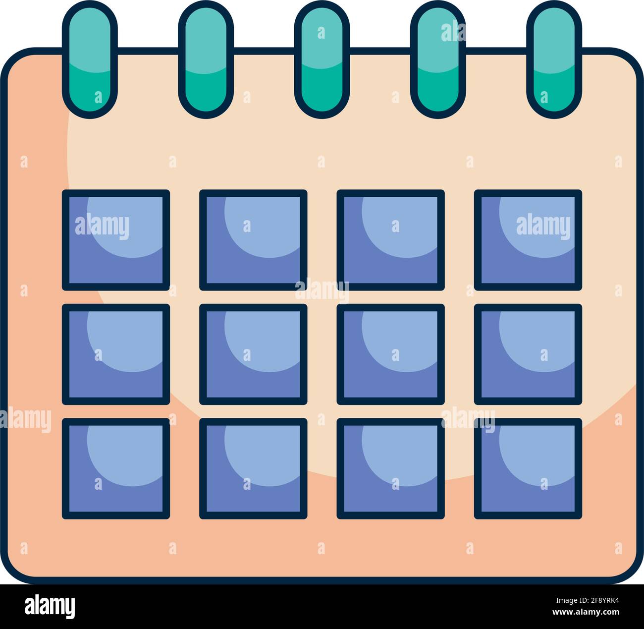 calendar planner on white background Stock Vector Image & Art - Alamy