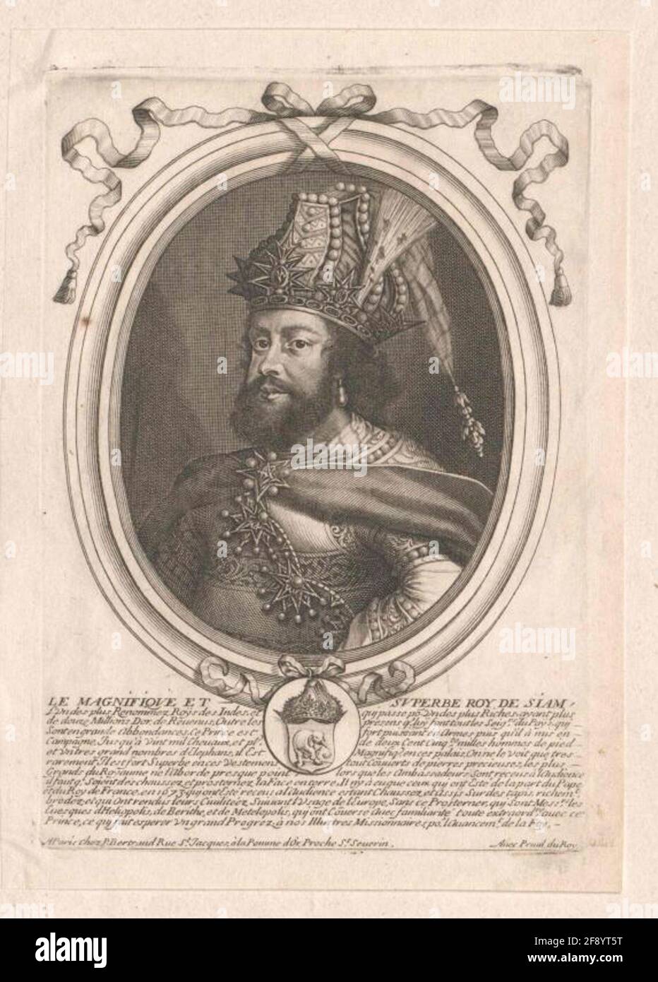 Narai The Great, King of Siam Stock Photo - Alamy