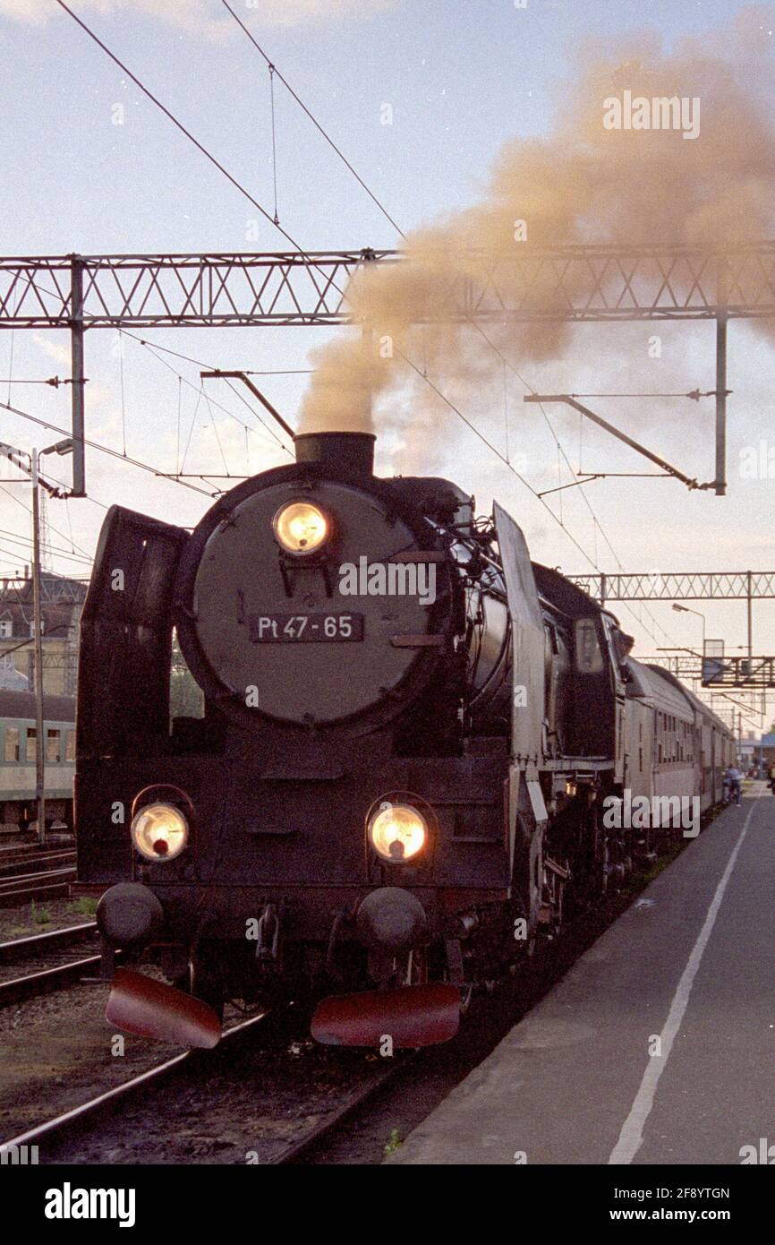 Polish steam trains in 1997 Stock Photo - Alamy